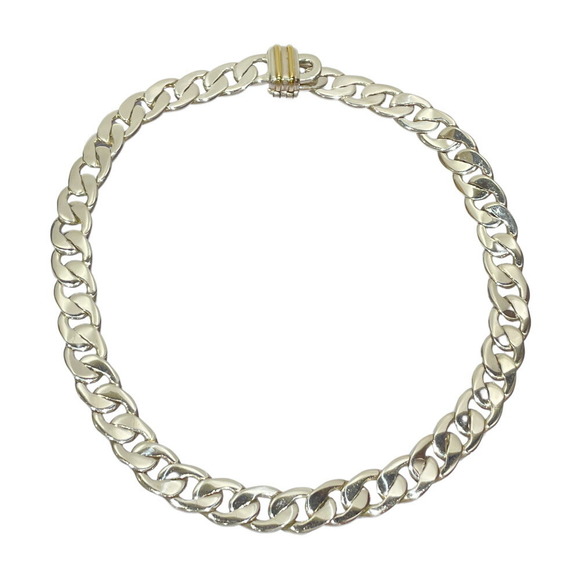 Tiffany & Co. | Jewelry | Tiffany Vintage Kihei Chain Necklace Silver Gold | Poshmark